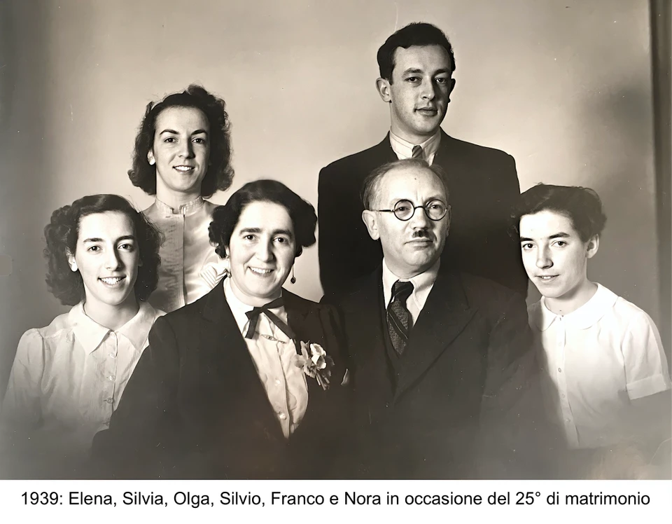 Elena, Silvia, Olga, Silvio, Franco e Nora