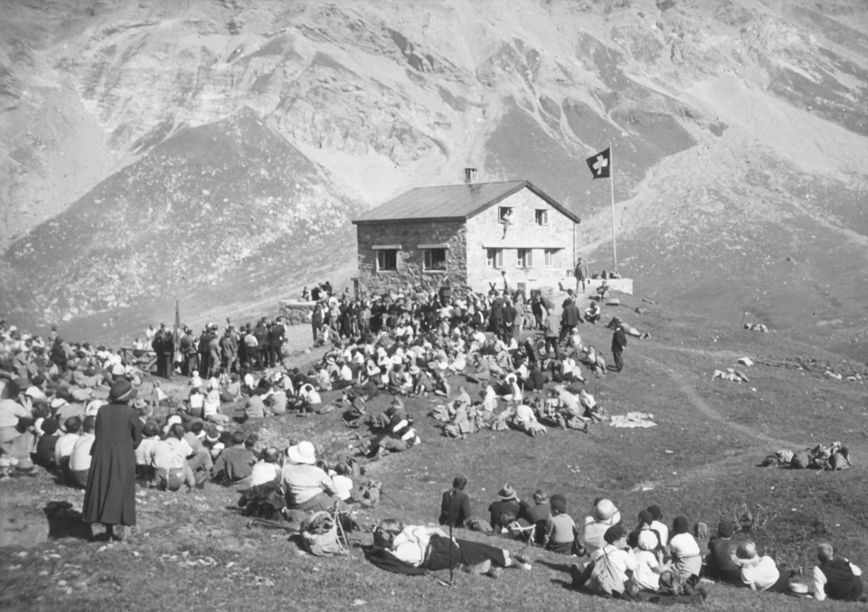 Propriété du Club Alpin Suisse, section des Diablerets, la cabane ...